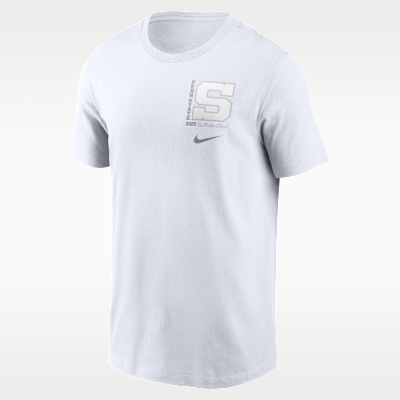 Playera universitaria Nike para hombre Penn State 2025 White Out. Nike.com