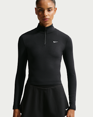 Nike One Fitted Women's Dri-FIT 1/4-Zip Mid Layer. Nike LU