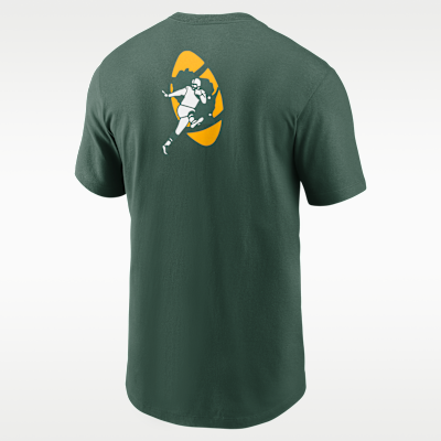 Playera Nike de la NFL para hombre Green Bay Packers Rewind Front And ...