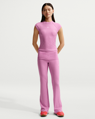 Reviews: Nike Sportswear Chill Knit Women's Mid-Rise Tight Ribbed Pants ...