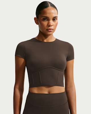 NikeSKIMS Matte Women's Corset Cropped Top. Nike CH