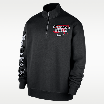Chicago Bulls Courtside Parte de arriba con media cremallera Nike Club ...
