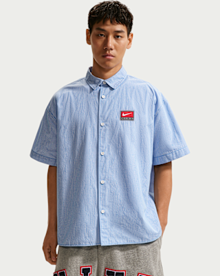 Nike Life Men's Short-Sleeve Button-Down Top. Nike ID