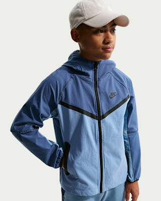 Nike Air vevd jakke til store barn (gutt). Nike NO