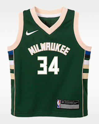 Giannis Antetokounmpo Milwaukee Bucks Icon Edition Little Kids' Nike ...