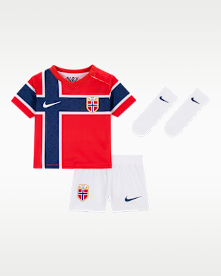 Norway 2026 Stadium Home Baby/Toddler Nike Football Replica 3-Piece Kit ...