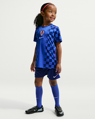 Kroatien 2026 Dreiteiliges Nike Replika-Fußballtrikot-Set Auswärtsspiel ...