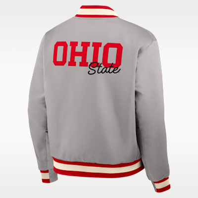 Ohio State Legacy Men's Nike College Full-Snap Bomber Jacket. Nike.com