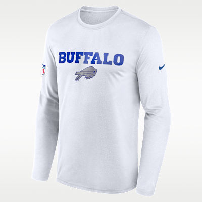 Playera de manga larga Nike Dri-FIT de la NFL para hombre Buffalo Bills ...