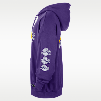 Los Angeles Lakers Courtside Jordan NBA-s kapucnis prémium férfipulóver ...