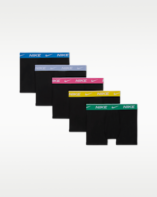 Boxer en coton Dri-FIT Nike avec taille colorée pour pré-ado (lot de 5 ...