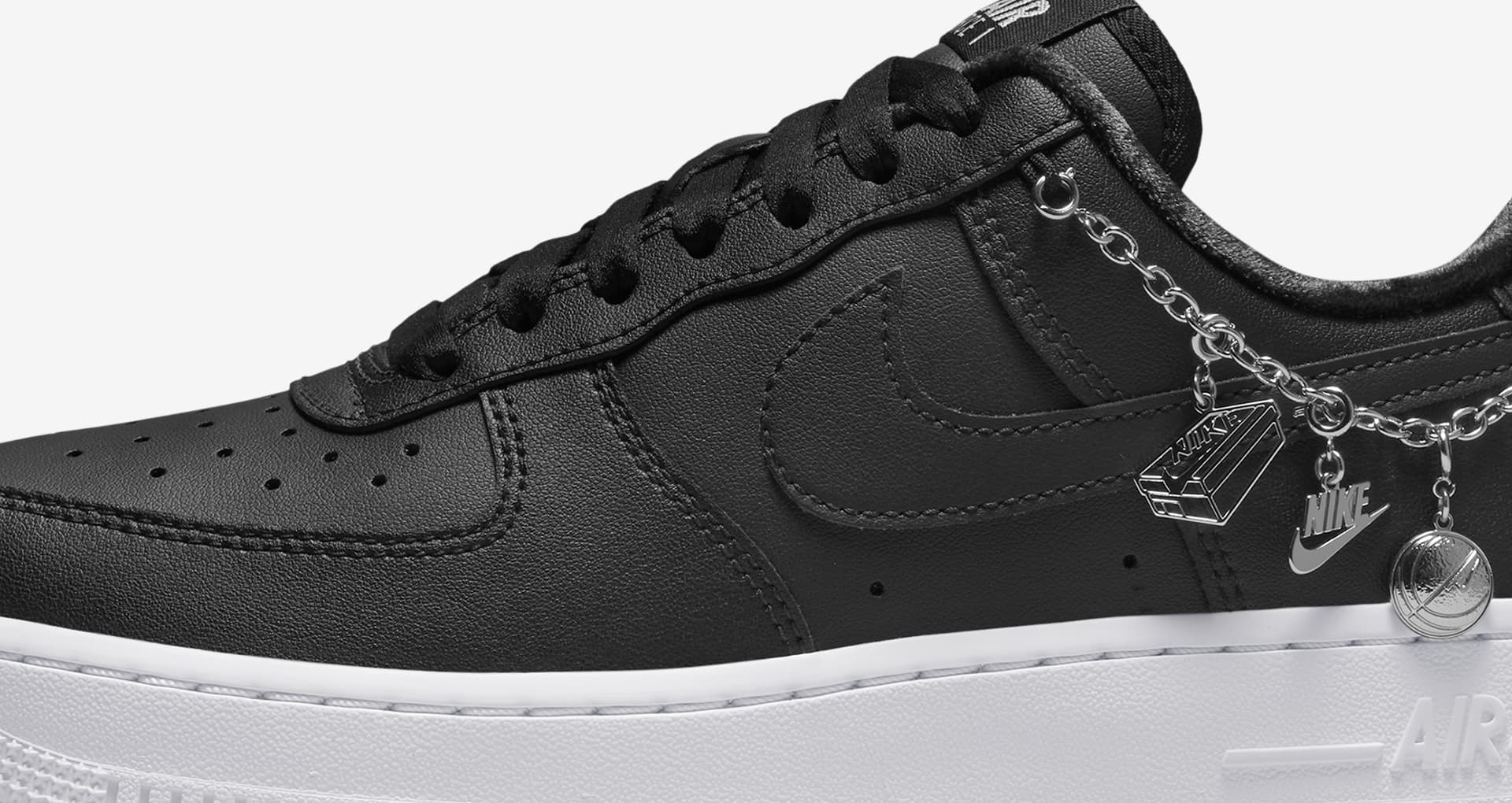 Women's Air Force 1 'Black Pendant' (DD1525-001) Release Date. Nike ...