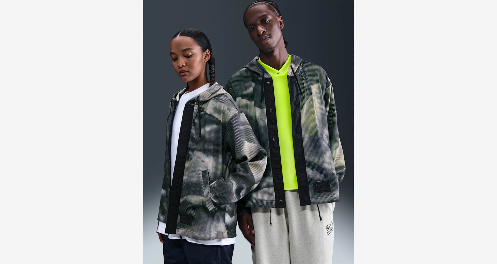Nike x Stüssy Ghillie Allover Print Hoodie. Nike SNKRS