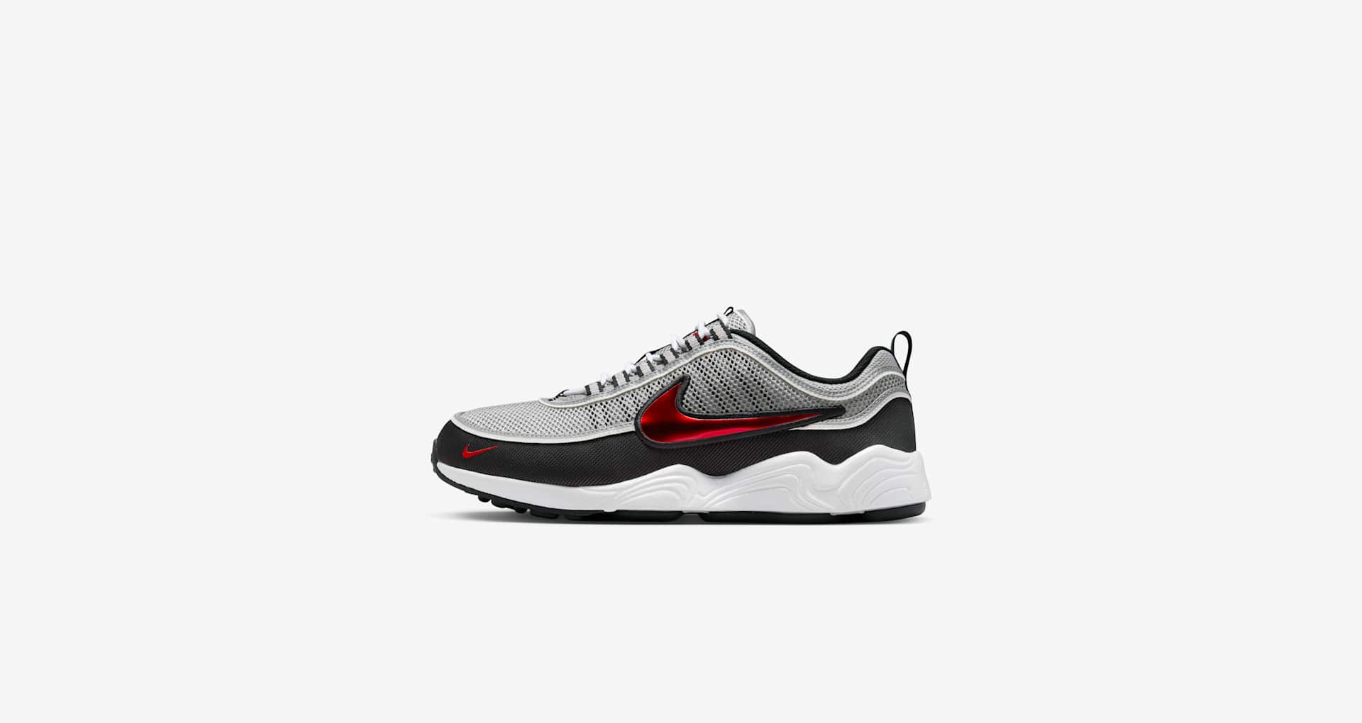 Air Zoom Spiridon 'Metallic Silver and Sport Red' (HF9117-001) release ...
