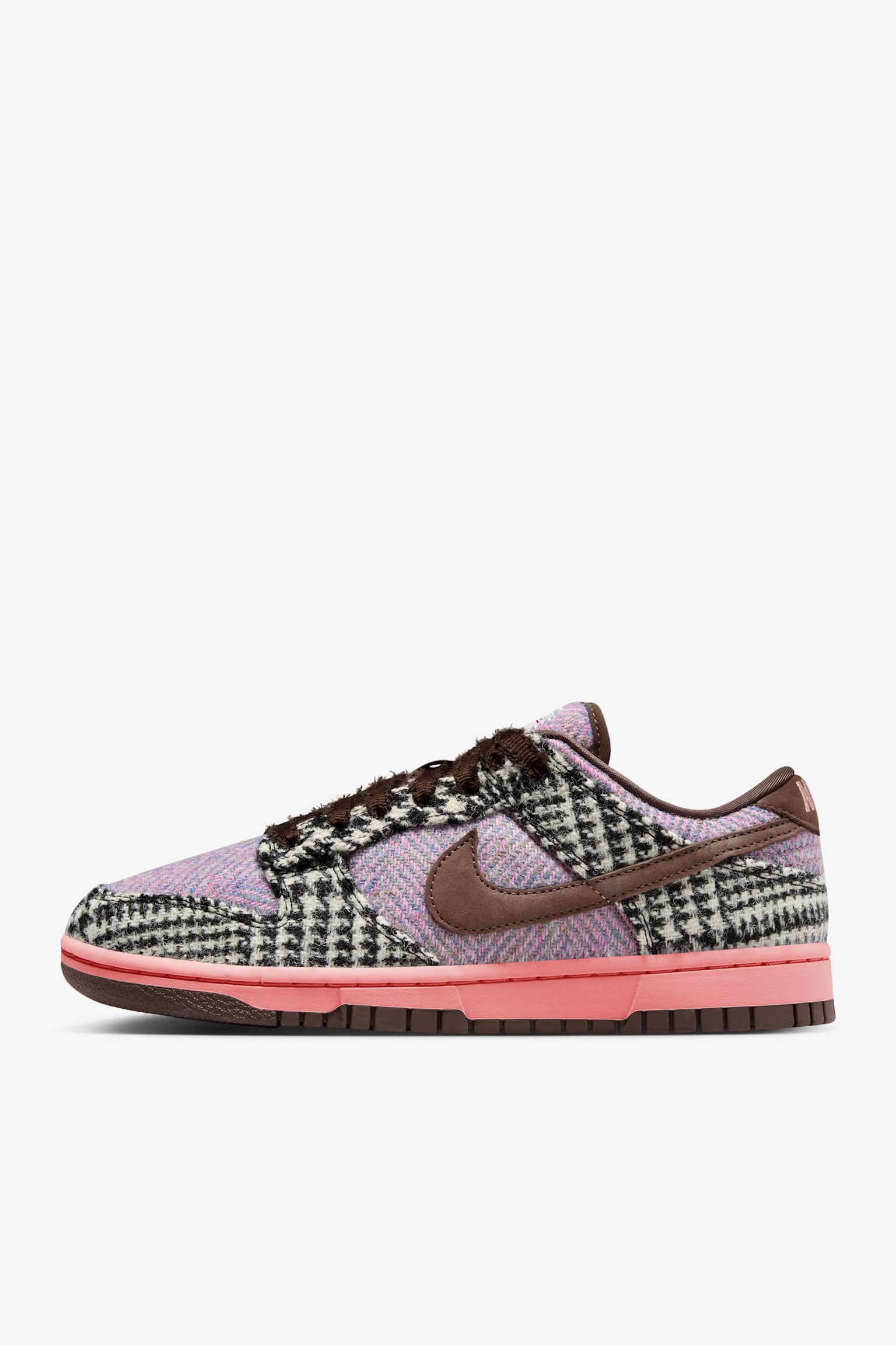 Women's Dunk Low x Harris Tweed® 'Denim Turquoise and Baroque Brown ...