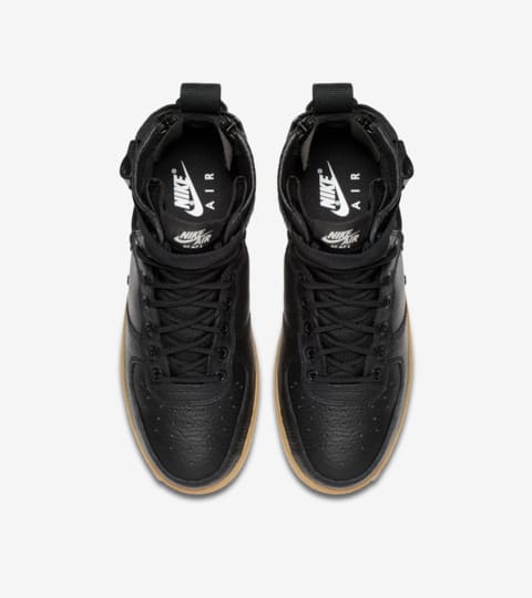 Women's Nike SF AF-1 Mid 'Black & Gum Light Brown'. Nike SNKRS
