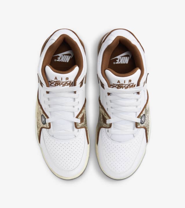 Air Flight '89 Low x Stüssy 'White and Pecan' (FD6475-100) Release Date ...