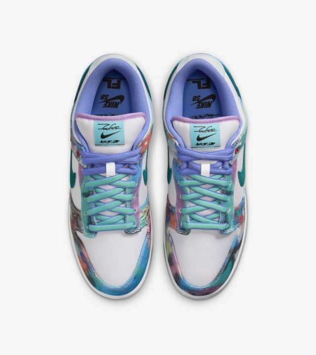 Nike SB Dunk Low x Futura Laboratories 'White and Geode Teal' (HF6061 ...