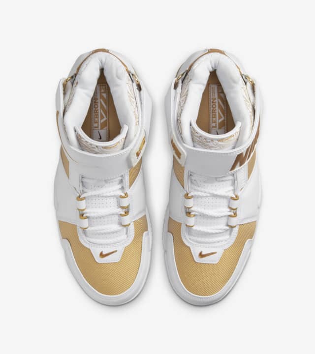 LeBron 2 'Metallic Gold and White' (DJ4892-100) Release Date. Nike SNKRS ID