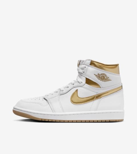 Womens Air Jordan 1 High Og White And Gold Fd2596 107 Release Date Nike Snkrs
