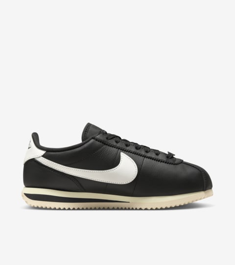 Nike Women's Cortez 'Black and Sail' (FB6877-001) release date. Nike SNKRS