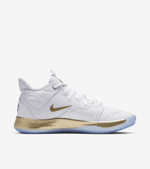 PG 3 "NASA White/Gold" Release Date. Nike SNKRS