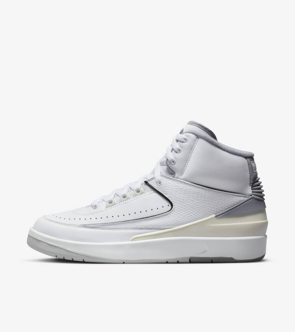 Air Jordan 2 'White and Cement Grey' (DR8884-100) 發售日期. Nike SNKRS