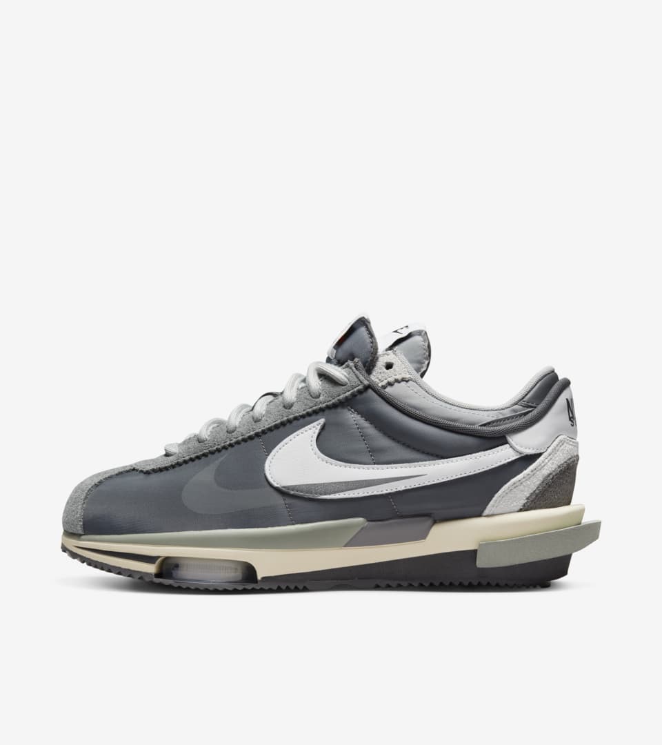 Zoom Cortez x sacai 'Iron Grey' (DQ0581-001) 發售日期. Nike SNKRS