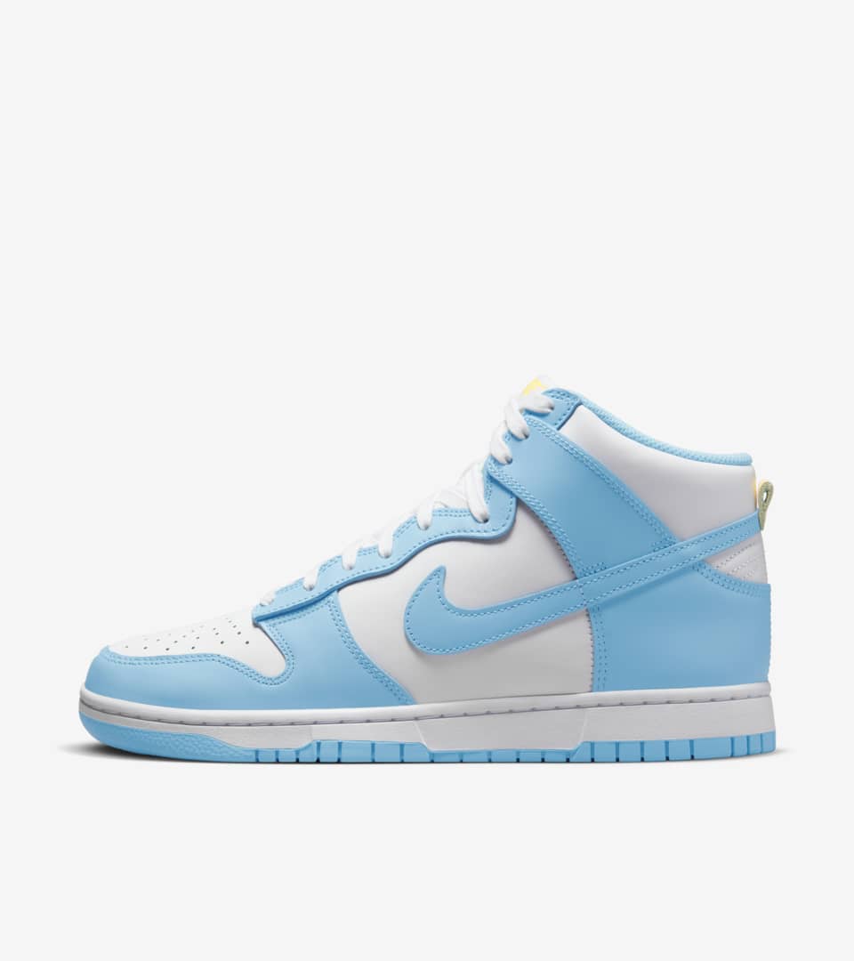 Fecha de lanzamiento del Dunk High "Blue Chill" (DD1399-401). Nike SNKRS MX