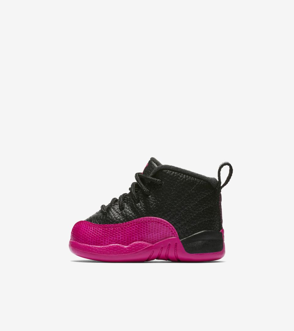 Girls' Air Jordan 12 Retro 'Black & Deadly Pink' Release Date. Nike SNKRS