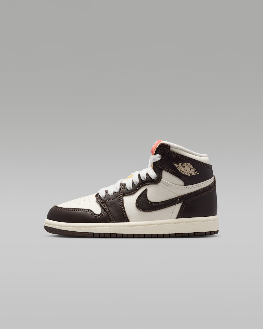 Jordan 1 Retro High OG 'Baroque Brown and Sail' Younger Kids' Shoes ...