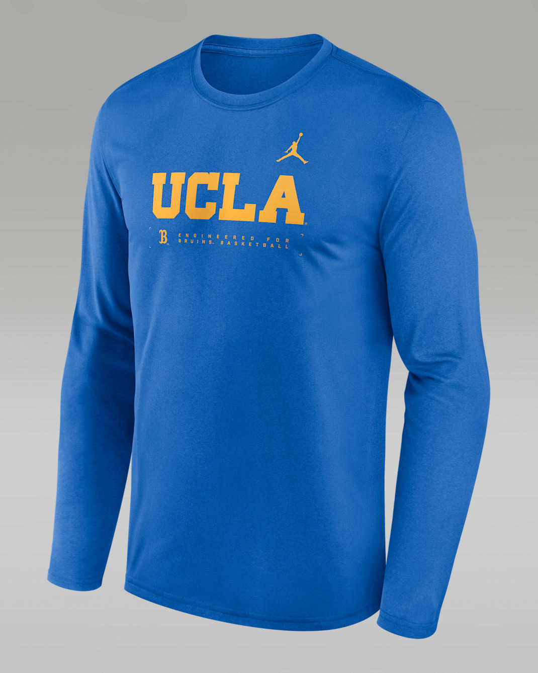 UCLA Courtside Basketball Shootaround Legend Men's Jordan Brand Dri-FIT College Long-Sleeve T ...
