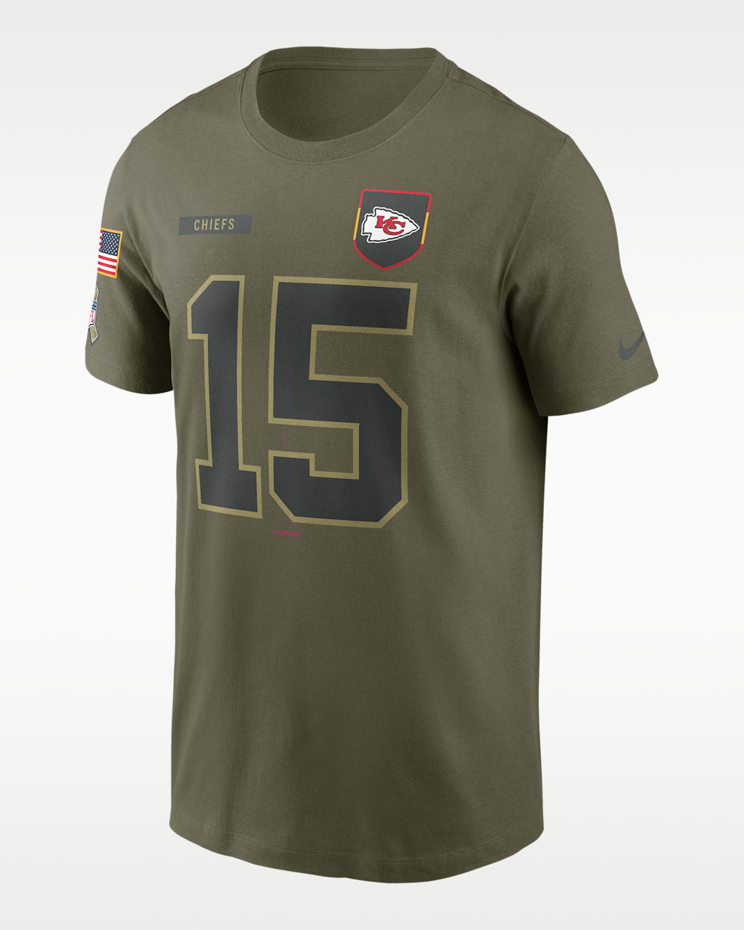 Patrick Mahomes Kansas City Chiefs Salute To Service Men’s Nike NFL T ...