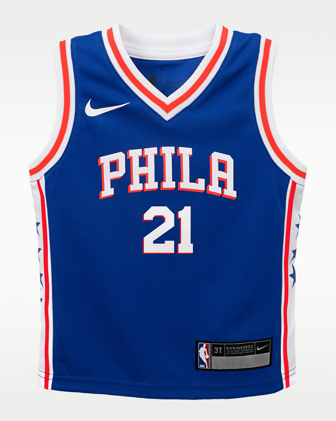 Joel Embiid Philadelphia 76ers Icon Edition Little Kids' Nike NBA ...