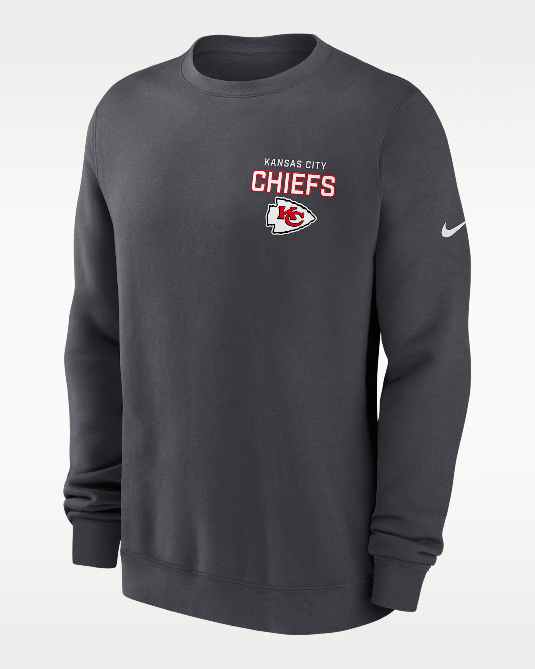 Kansas City Chiefs Draw Block Club Men's Nike NFL Pullover Crew. Nike.com