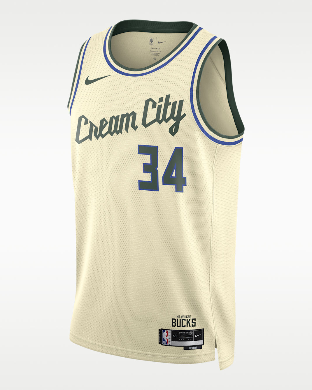 Giannis Antetokounmpo Milwaukee Bucks City Edition Men's Nike NBA ...