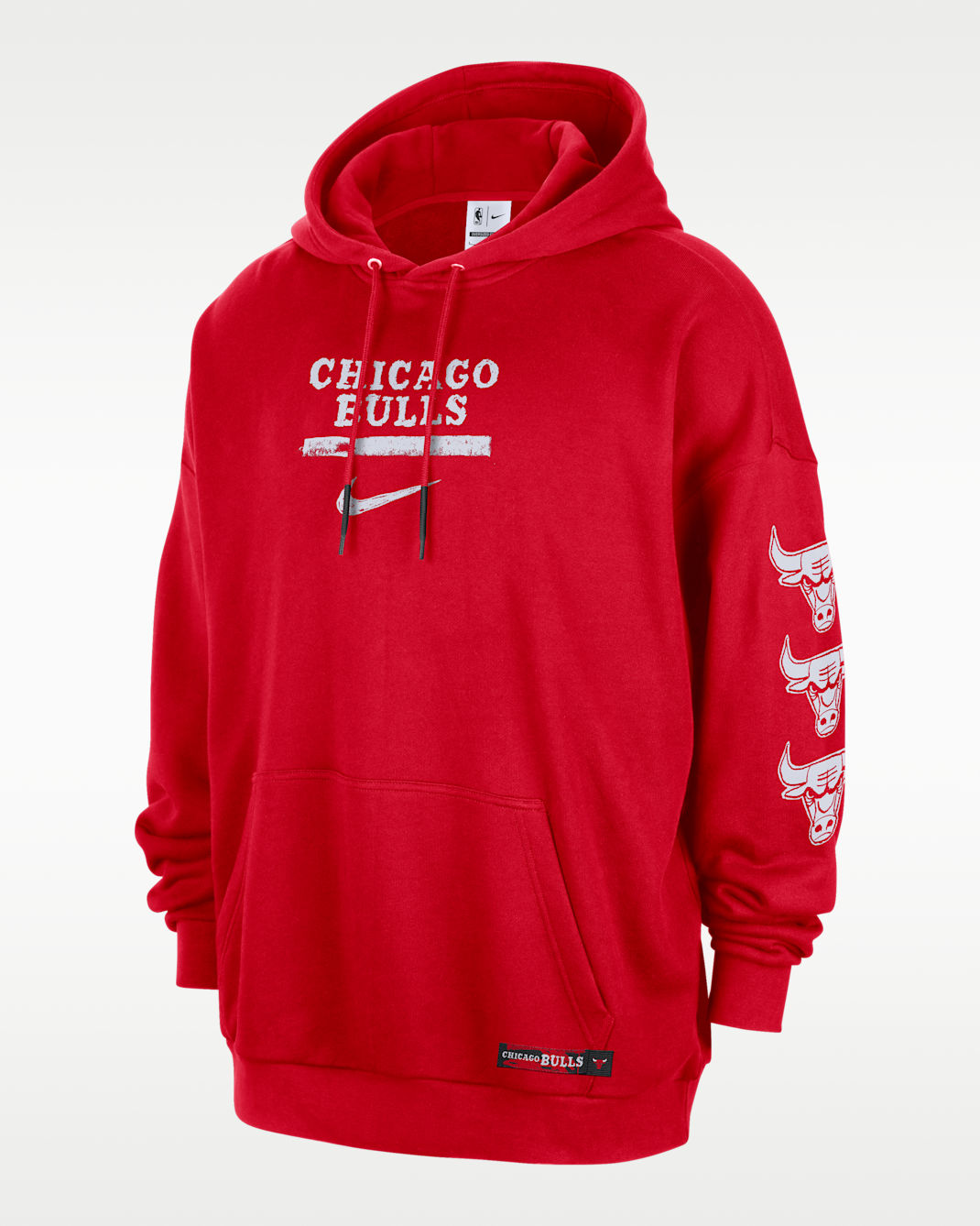 Chicago Bulls Courtside Men's Jordan NBA Club Premium Pullover Hoodie ...