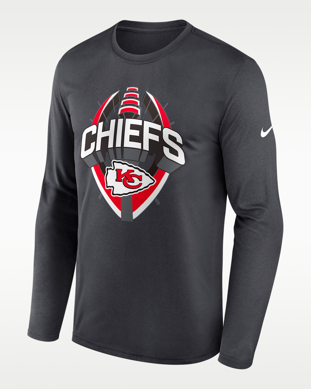 Playera de manga larga Nike Dri-FIT de la NFL para hombre Kansas City ...