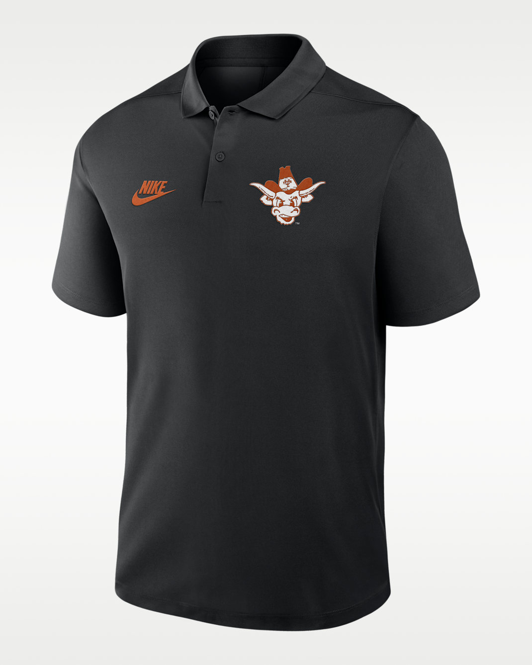Polo universitario Nike Dri-FIT para hombre Texas Primetime Victory ...