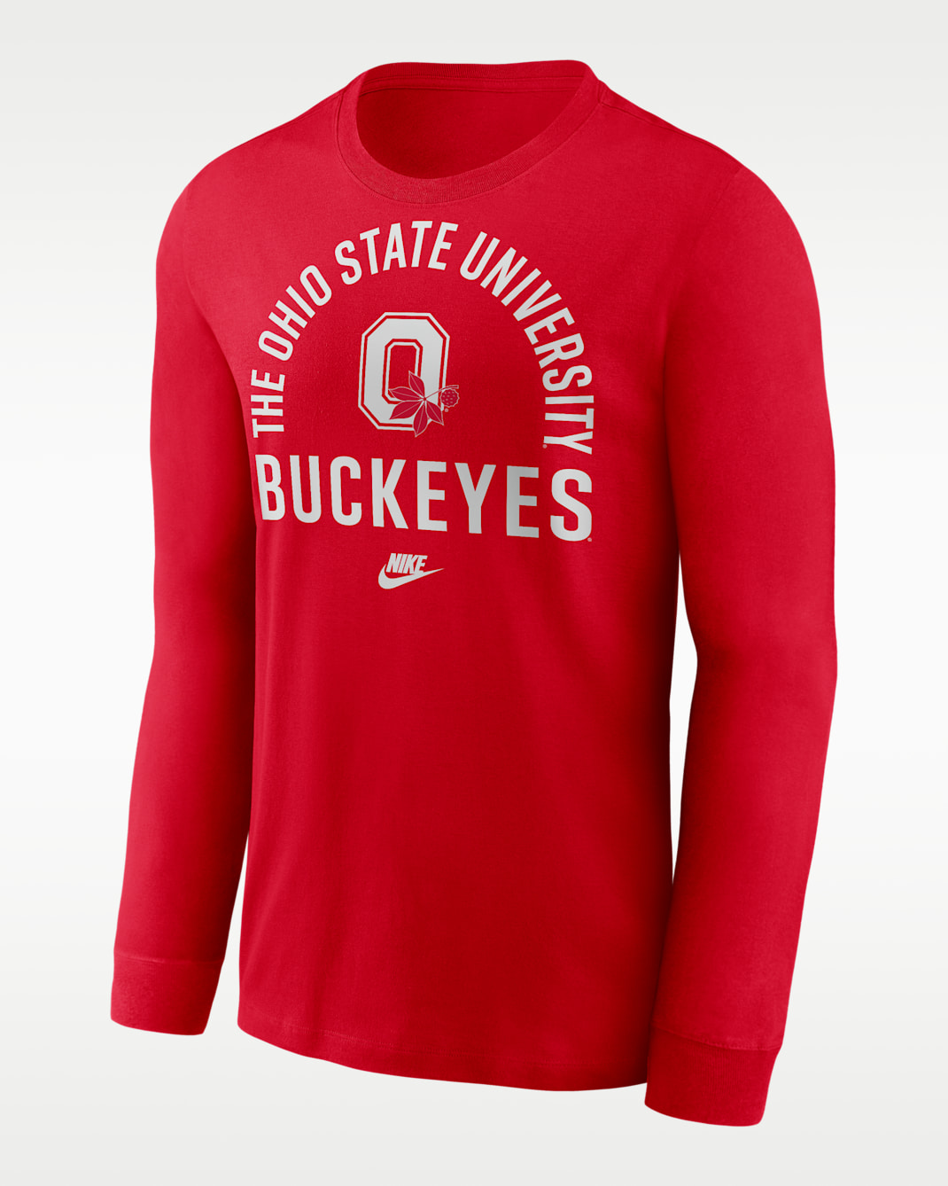 Playera de manga larga universitaria Nike para hombre Ohio State Legacy ...