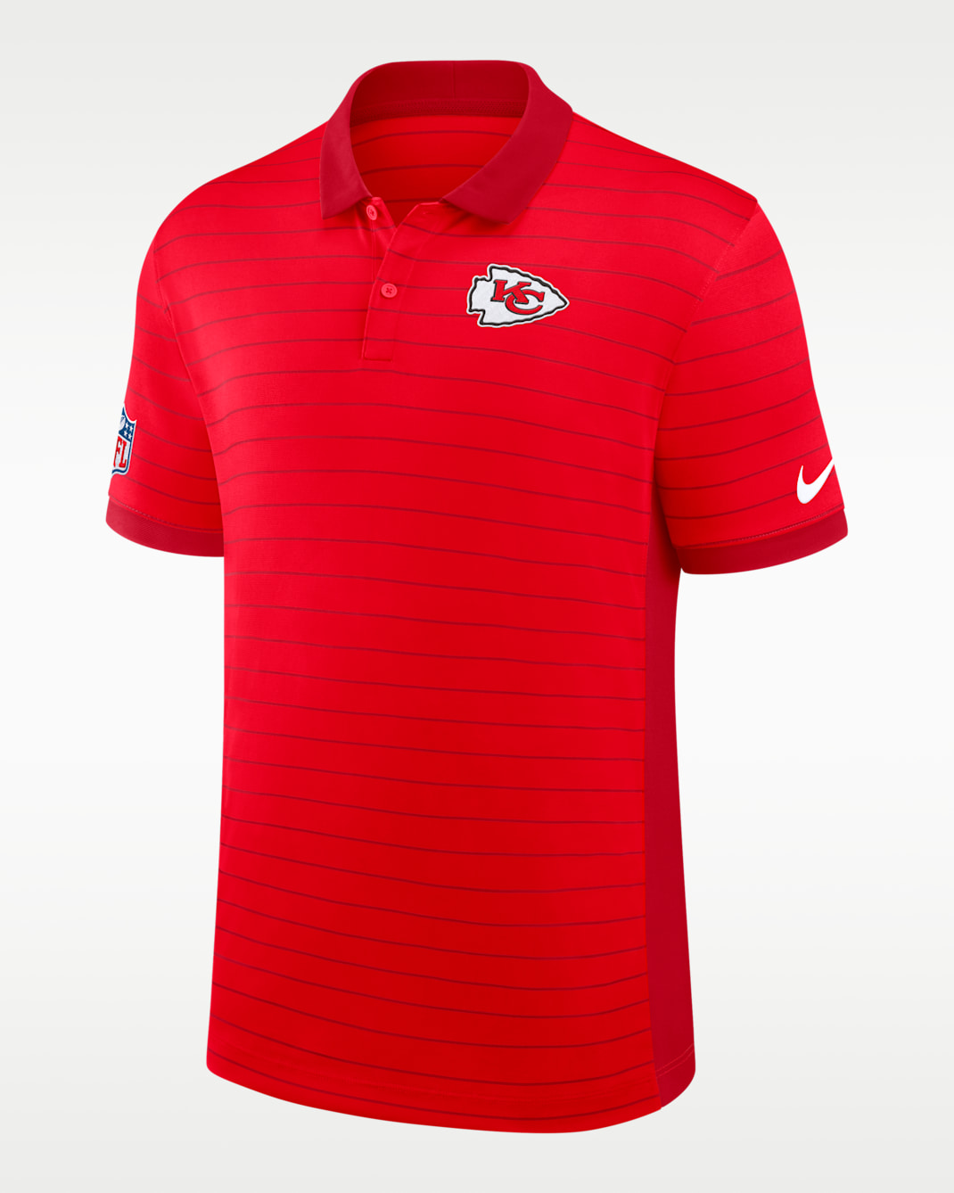 Kansas City Chiefs Sideline Victory Stripe Men's Nike Dri-FIT NFL Polo ...