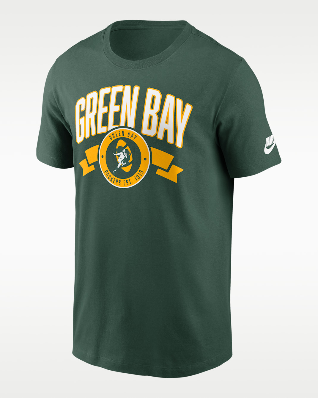 Playera Nike de la NFL para hombre Green Bay Packers Rewind Front And ...