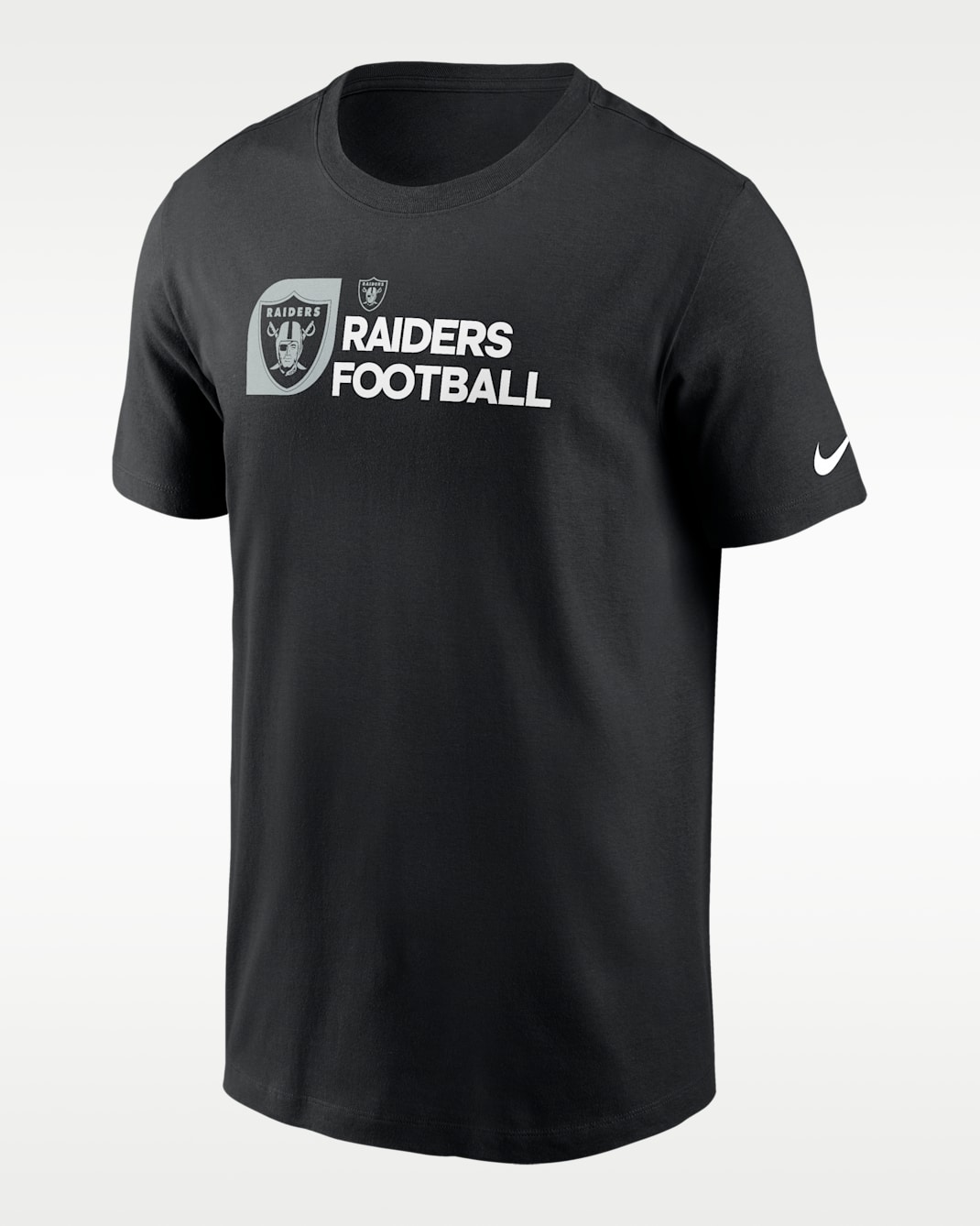 Las Vegas Raiders Team Outline Essential T-Shirt Men's Nike NFL T-Shirt ...