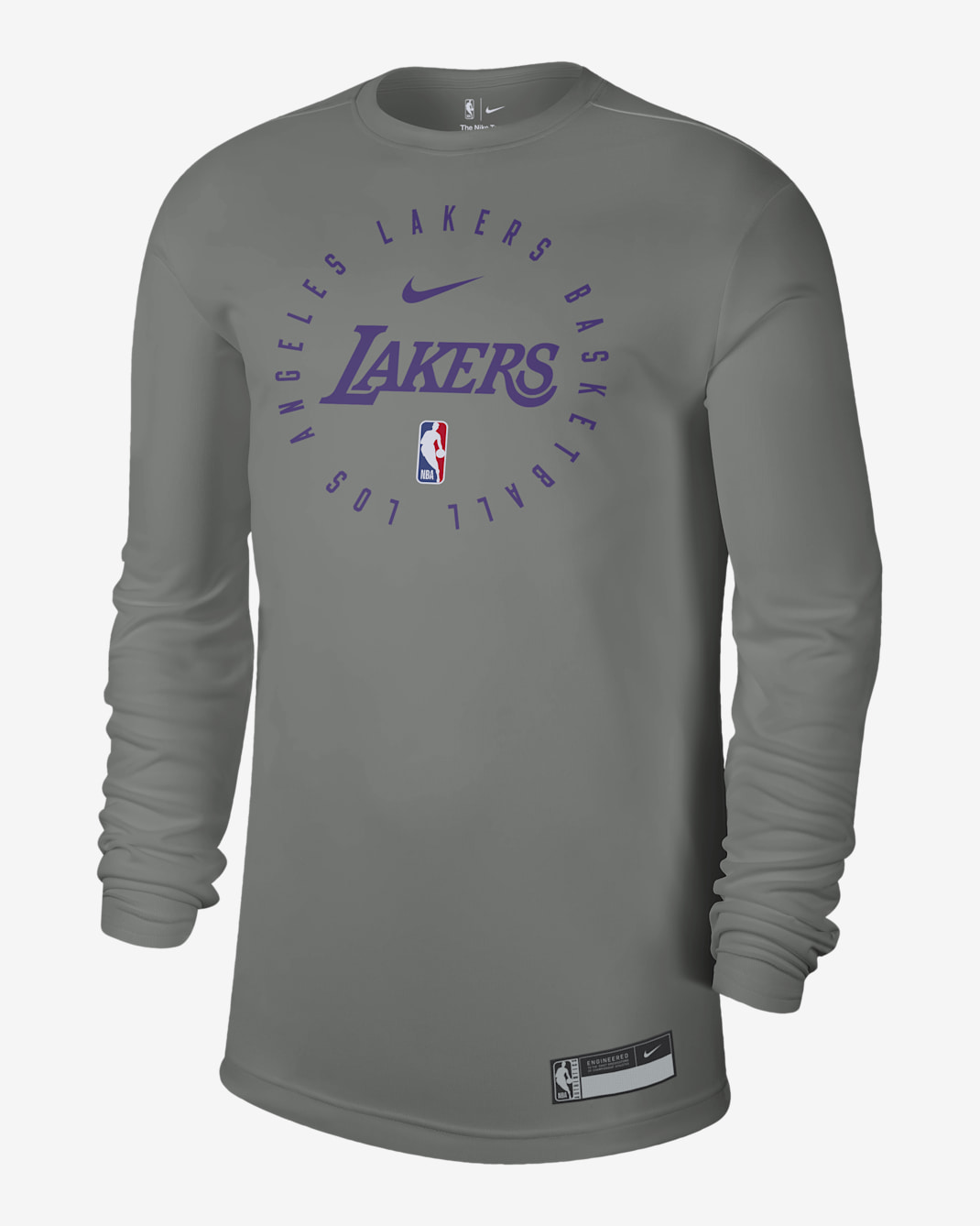 Los Angeles Lakers Men's Nike Dri-FIT NBA Long-Sleeve T-Shirt. Nike.com