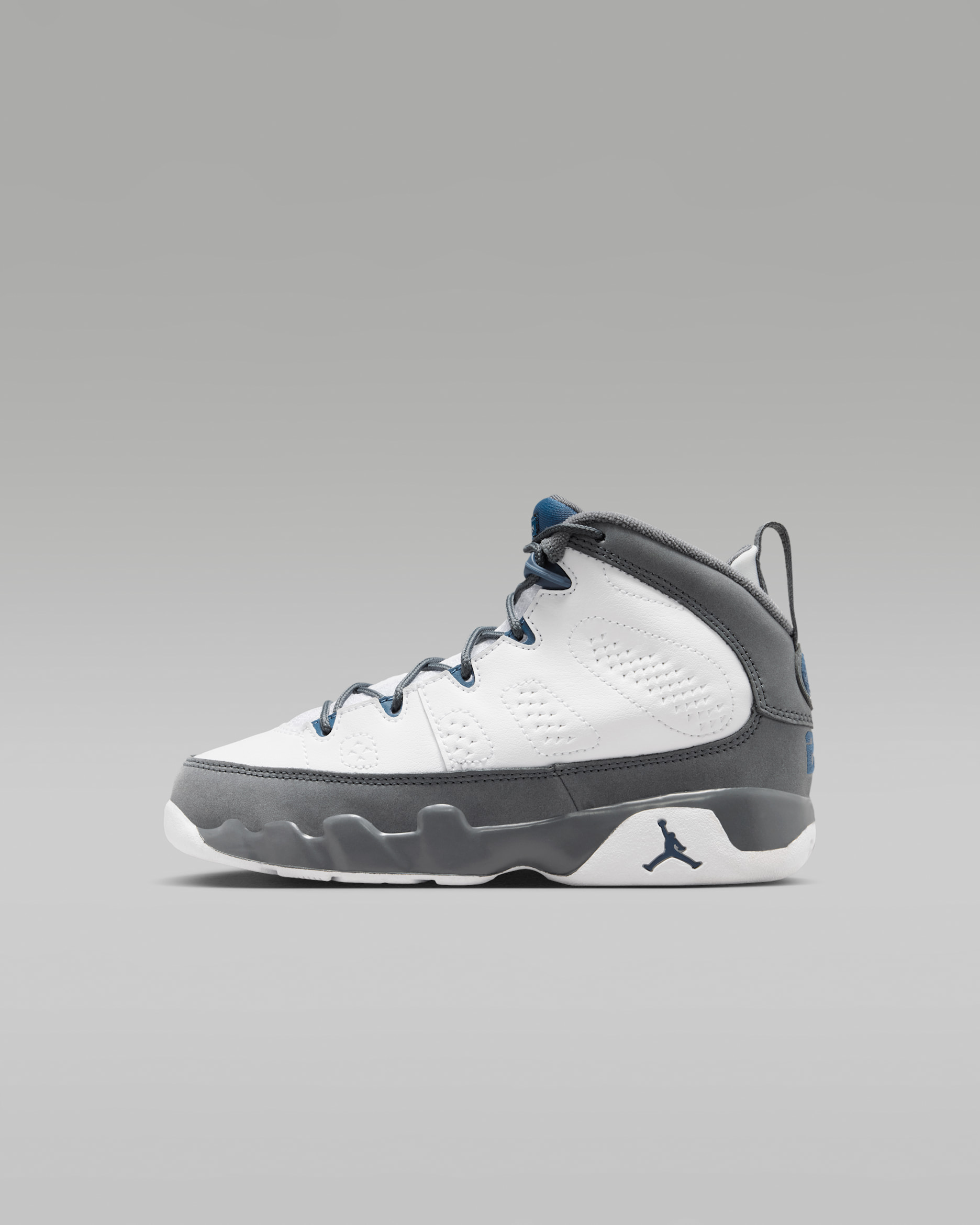 Tenis para niños de preescolar Air Jordan 9 Retro "Flint Grey and ...