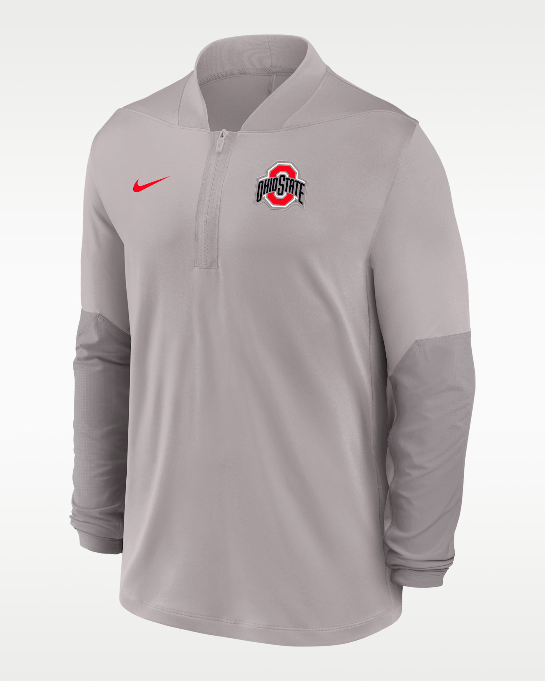 Playera universitaria Nike Dri-FIT de medio cierre para hombre Ohio ...