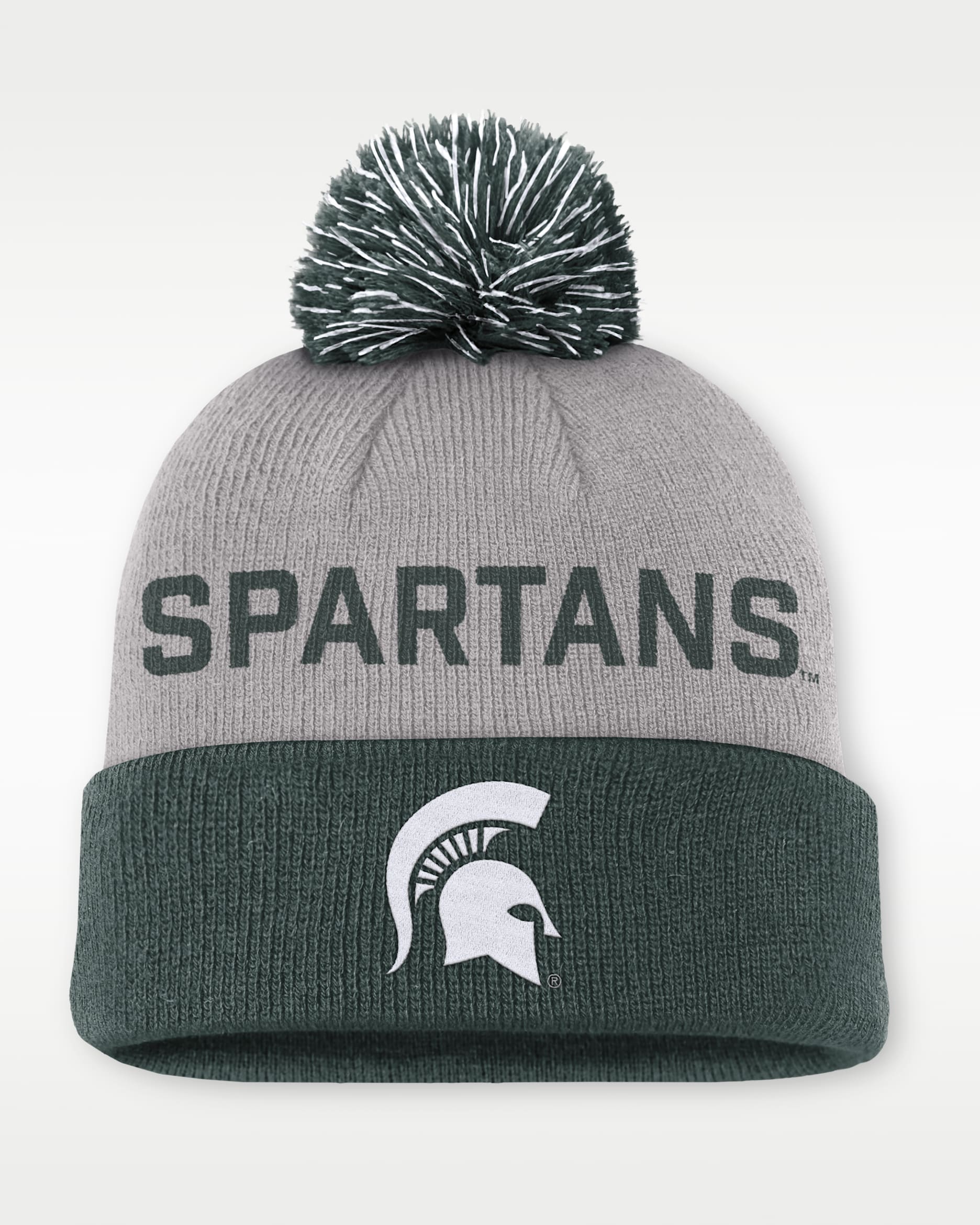 Michigan State Primetime Peak Men's Nike College Cuffed Pom Beanie ...