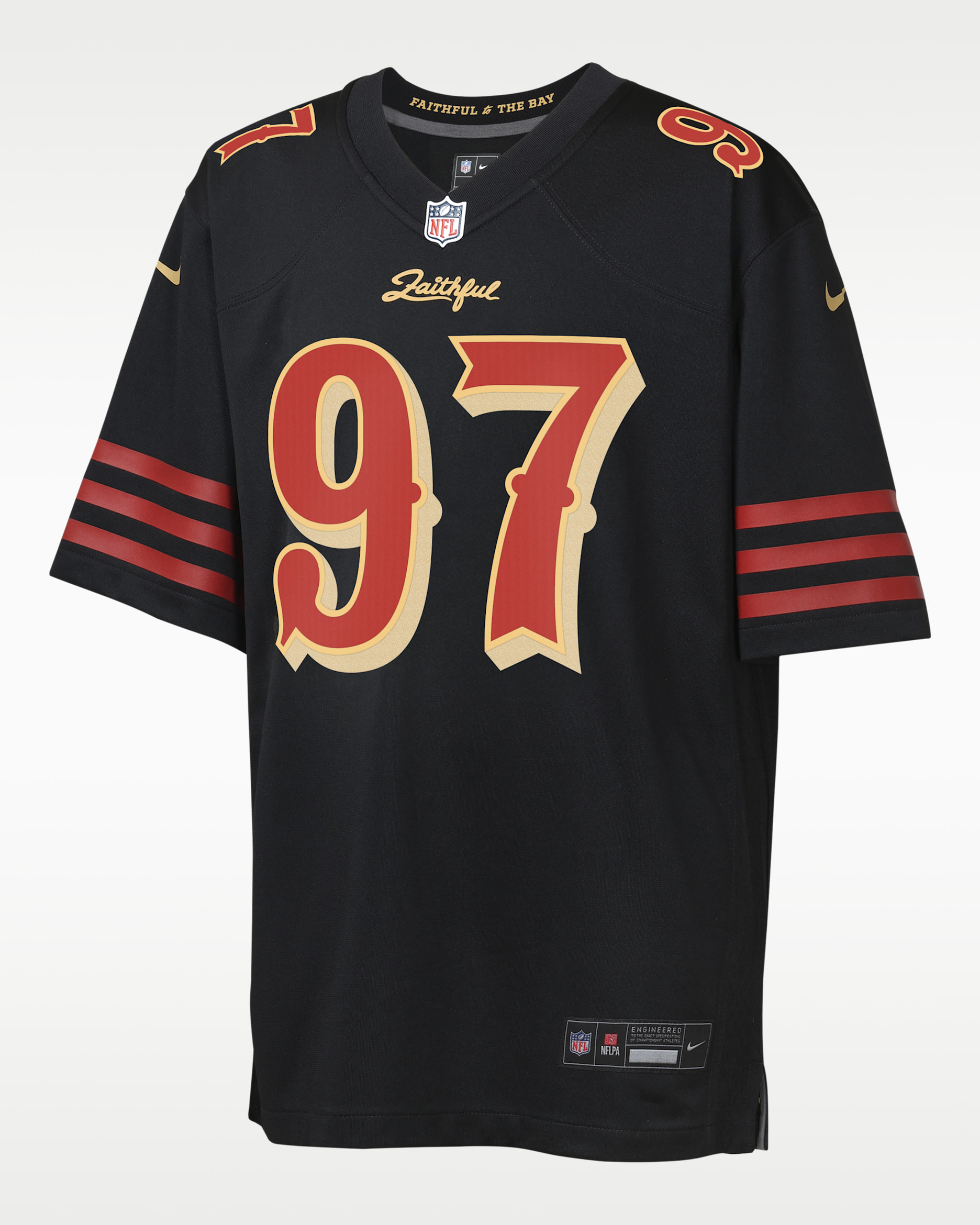 Jersey Nike de la NFL de partido para niños talla grande Nick Bosa San ...