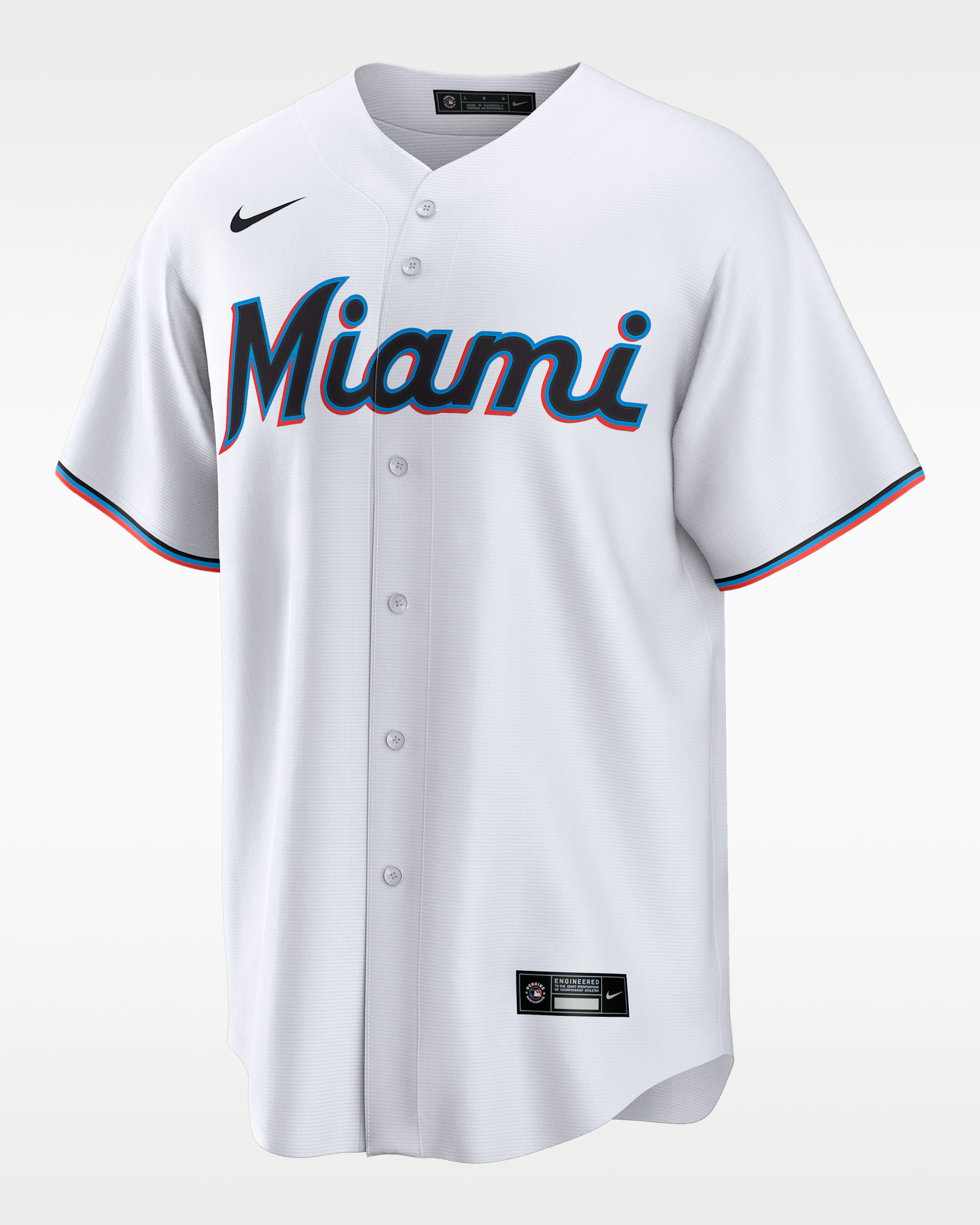 Jersey Nike de la MLB Replica para hombre Sandy Alcantara Miami Marlins ...