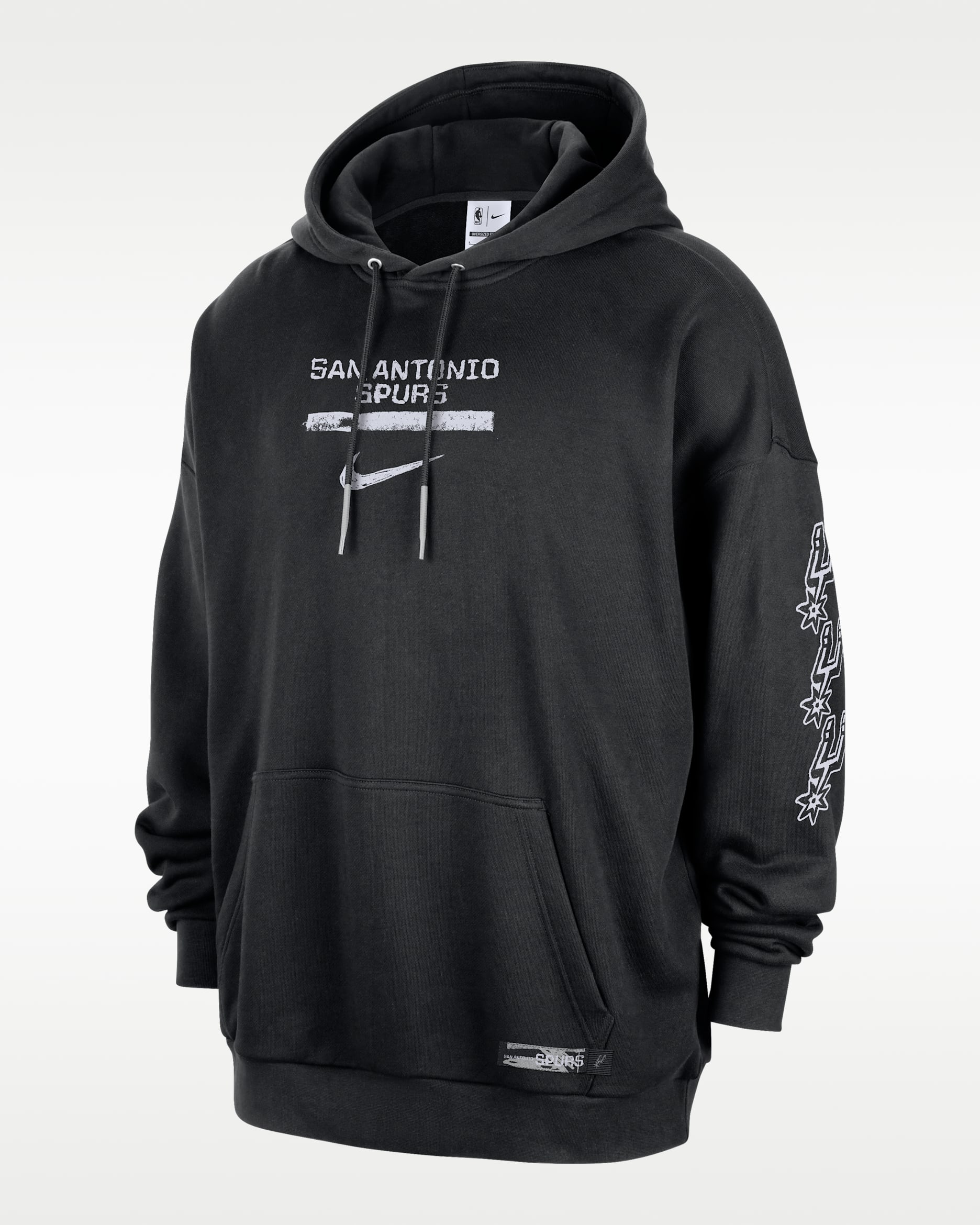 San Antonio Spurs Courtside Men's Jordan NBA Club Premium Pullover ...